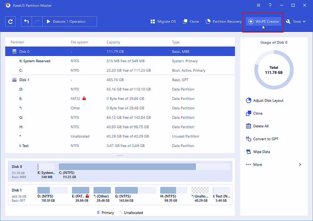 Windows에서 찾을 수 없는 활성 파티션을 수정하는 방법 Easeus